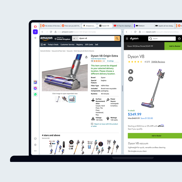 Split Screen | Browser mit geteilten Fenstern | Opera Browser