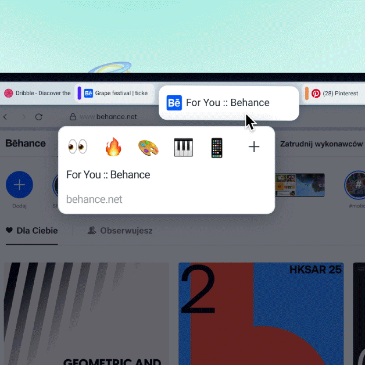 Tab Emojis | Personalize your tabs | Opera Browser | Personalize your tabs with Tab Emojis
