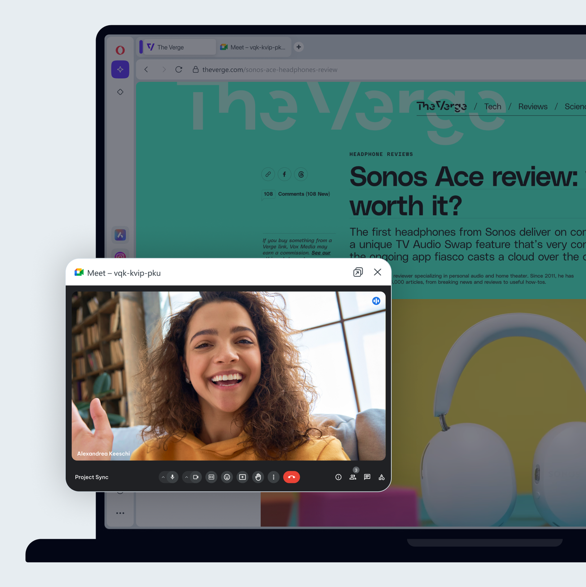 Video Popout | Picture-in-picture video | Opera Browser