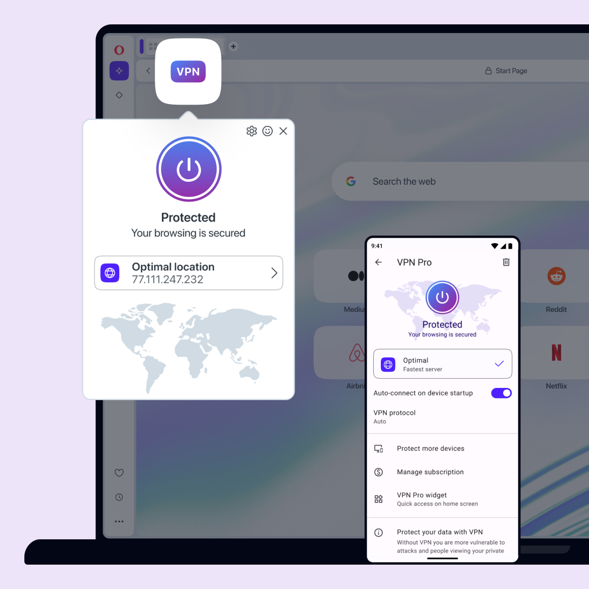 Opera VPN | VPN gratuit | VPN Pro | Opera